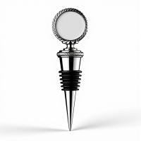 China 3D Die Struck Design Vintage Brass Wine Stopper With Customized Logo for sale