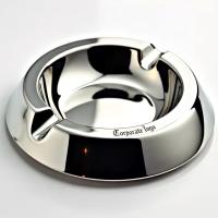 China Customized Die Struck Zinc Alloy Ashtray 100x100x40mm with Logo Casting for sale