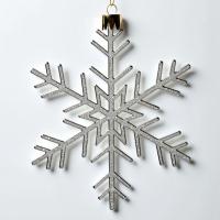 China Custom Zinc Alloy Snowflake Ornament 3D Die Struck Design for Business Promotion Gifts for sale