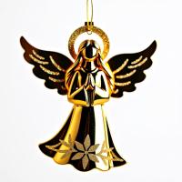 China Zinc Alloy Golden Angel Ornament 3D Die Struck Business Promotion Gift for sale