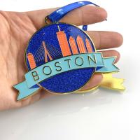China Boston Skyline Souvenir Ornament Zinc Alloy Die Struck Custom Gift for sale