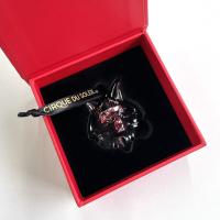 China Polished Silver Zinc Alloy Cirque du Soleil Ornament with Ribbon Hanging 5cm for sale