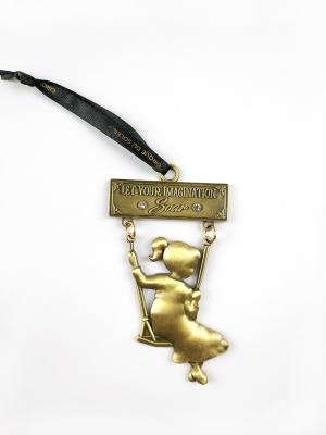 China Cirque du Soleil Dreamer's Swing Ornament Zinc Alloy Metal Finish Customizable for sale
