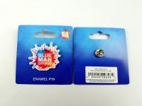 China Blue Man Group Color Splash Lapel Pin 1 Inch Iron Badge with Butterfly Clutch for sale