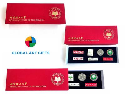 China Beijing Institute of Technology Soft Enamel Lapel Pin Set 1 Inch Academic Pride Badges for sale
