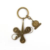 China Custom Antique Copper Spinning Keychain Unique Keepsake for Enthusiasts for sale