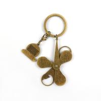 China Custom Antique Copper Spinning Keychain Unique Keepsake for Enthusiasts for sale