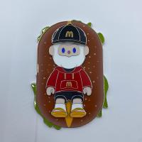China Custom Magnetic McDonald Parts Badge 25mm Interchangeable Collectible Pin for sale