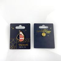 China Custom Santa Metal Pin 25mm Soft Enamel Lapel Pin Gold Plated Holiday Gift for sale