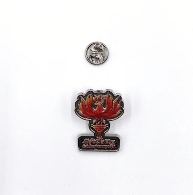 China Custom Soft Enamel Lapel Pin 25mm Light Way Collar Pin for Corporate Promotional Gifts for sale