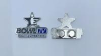 China Custom Soft Enamel Bowling TV Badge 25mm Durable Lapel Pin for Promotional Gifts for sale