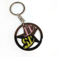 China Custom 25mm Promotional Keychain with Transparent Lacquer Finish 10000 Pieces for sale