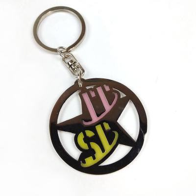 China Custom 25mm Promotional Keychain with Transparent Lacquer Finish 10000 Pieces for sale