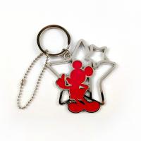 China Custom Promotional Cut-Out Cute Keychain 25mm Durable Metal Tourist Souvenir for sale