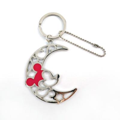 China Custom Promotional Cut-Out Keychain 25mm Durable Metal Souvenir for Tourist Gifts for sale