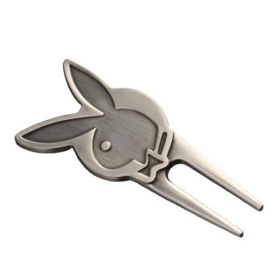 China Custom Stainless Steel Golf Fork Divot Tool 3.5in with Ball Marker and Multi-Tool for sale