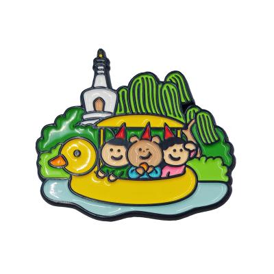 China Custom Soft Enamel Pins 2.5 Inch 2mm Thick Customizable Badge for Brand Identity for sale