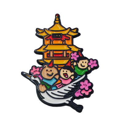 China Custom Soft Enamel Pin 2 inch Full Color Smooth Finish Durable Lapel Pin for Promotional Giveaways for sale
