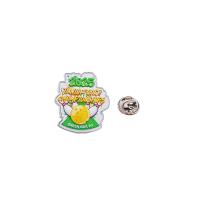 China Custom 0.75 Inch Soft Enamel Lapel Pin with Butterfly Clutch UV Printing for Promotional Gifts for sale