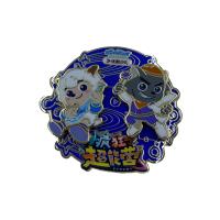 China Custom 35mm Chinese Cartoon IP Collaboration Soft Enamel Lapel Pin for sale