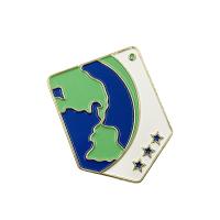 China Zinc Alloy Shiny Gold Soft Enamel Badge 1 inch Custom Lapel Pin for Recognition for sale