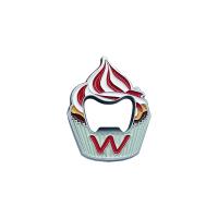 China 50×40×4mm Cupcake Shape Soft Enamel Bottle Opener for sale