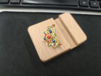 China Custom 0.75 Inch Gold Plated Soft Enamel Lapel Pin Butterfly with Gemstone Inlay for sale