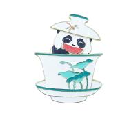 China Panda Teacup Sliding Fridge Magnet for sale