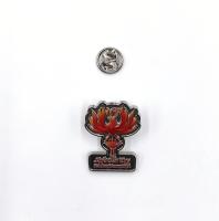 China Custom Hard Enamel Flamingo Soft Enamel Pin Badge 50mm Silver Plating Butterfly Clasp for sale