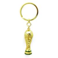 China Miniature World Cup Trophy Keychain Zinc Alloy Die Struck Gold Finish 2018 FIFA Russia for sale