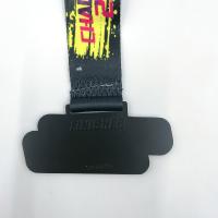 China Custom Enamel Medals Zinc Alloy Brass Soft Hard Enamel Shiny Satin Finish 1.5 Inch Ribbon Custom Design for sale