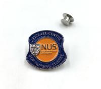 China Custom Bicolor Plating Association Badge 1 Inch Metal Soft Enamel 3D Design for sale