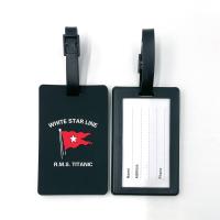 China Custom Aluminum Luggage Tags with Laser Engraving 2x4 Inch for Corporate Gifts for sale