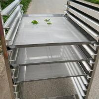 China Single Column Tray Rack Trolley 17Trays With Wheels And Handle For Catering Industry for sale