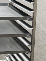 China Multifunctional Stainless Steel Bakery Tray Rack Trolley For Hotel Bar Cleaning Service Equipment for sale