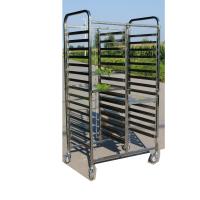 China 304SS Baking Rack Trolley 1.1mm-1.3mm Thickness Bakery Trolleys For School for sale