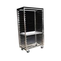 China Rectangle Bakery Tray Rack Trolley 10-16 Layers With Silent Caster for sale