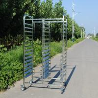 China 304 Custom Ss Tray Rack Trolley For Herbal Drying Metal Tray Trolley for sale