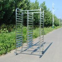 China 304 Custom Ss Tray Rack Trolley For Herbal Drying Metal Tray Trolley for sale