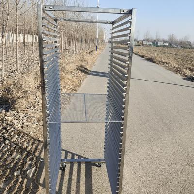 China High Temperature Resistant Cooling Rack Trolley For Bakery Pan With Wheels for sale