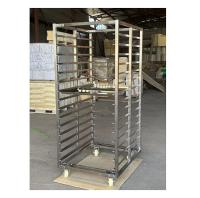 China 15 20 Tier Stainless Steel 201 304 Tray Bakery Oven Trolley for sale