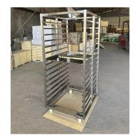 China 15 20 Tier Stainless Steel 201 304 Tray Bakery Oven Trolley for sale