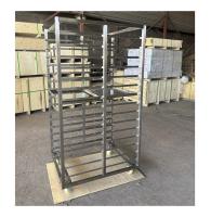 China 300kg-500kg Bakery Racking Trolley With Trays Polishing Surface for sale