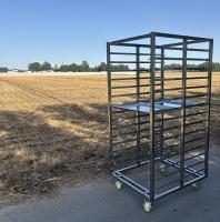China 12 15 30 Layers Commercial Bread Rack 430SS Bakery Tray Rack Trolley for sale