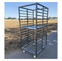 China 18 Tiers 20 Tiers Baking Trolley Single Row Bakery Rack Trolley for sale