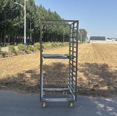 China 400kg Commercial Stainless Steel Bakers Rack 15 20 Tier Baking Trolley for sale