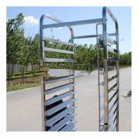 China 15 Tiers Stainless Steel Bakery Rack 300kg Load Bakery Tray Trolley for sale