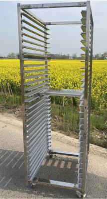 China 300kg-500kg Load Bearing Stainless Steel Tray Trolley For Drying And Baking for sale