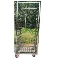 China 304 Bakery Stainless Steel Tray Rack Trolley For Canteens Hotels for sale