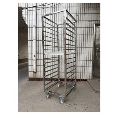 China Detachable Bakery Oven Stainless Steel Tray Trolley Polishing for sale